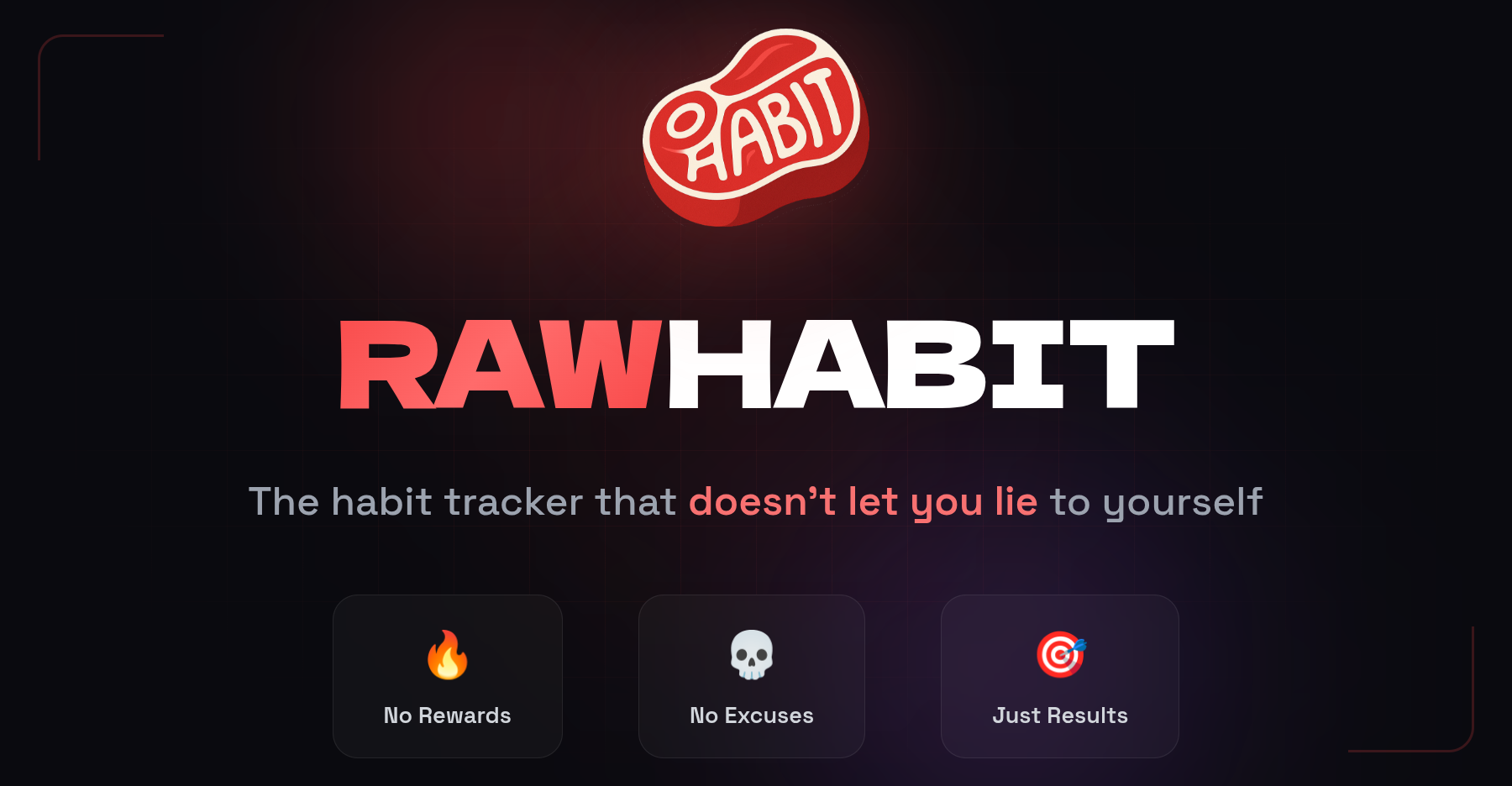 RawHabit.ai - No Bullshit Habit Tracking | Accountability-First Habit ...
